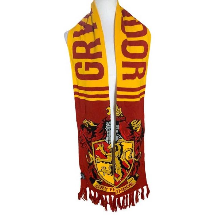 Universal Studios Harry Potter Gryffindor Scarf Adult Unisex Yellow Red ...