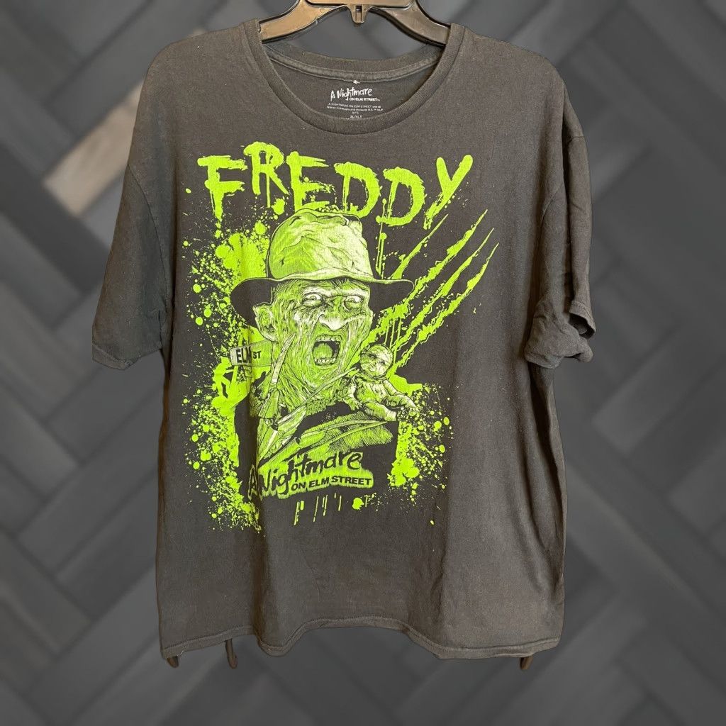 Vintage Nightmare On Elm Street Freddy Krueger Men's Short Sleeve T ...