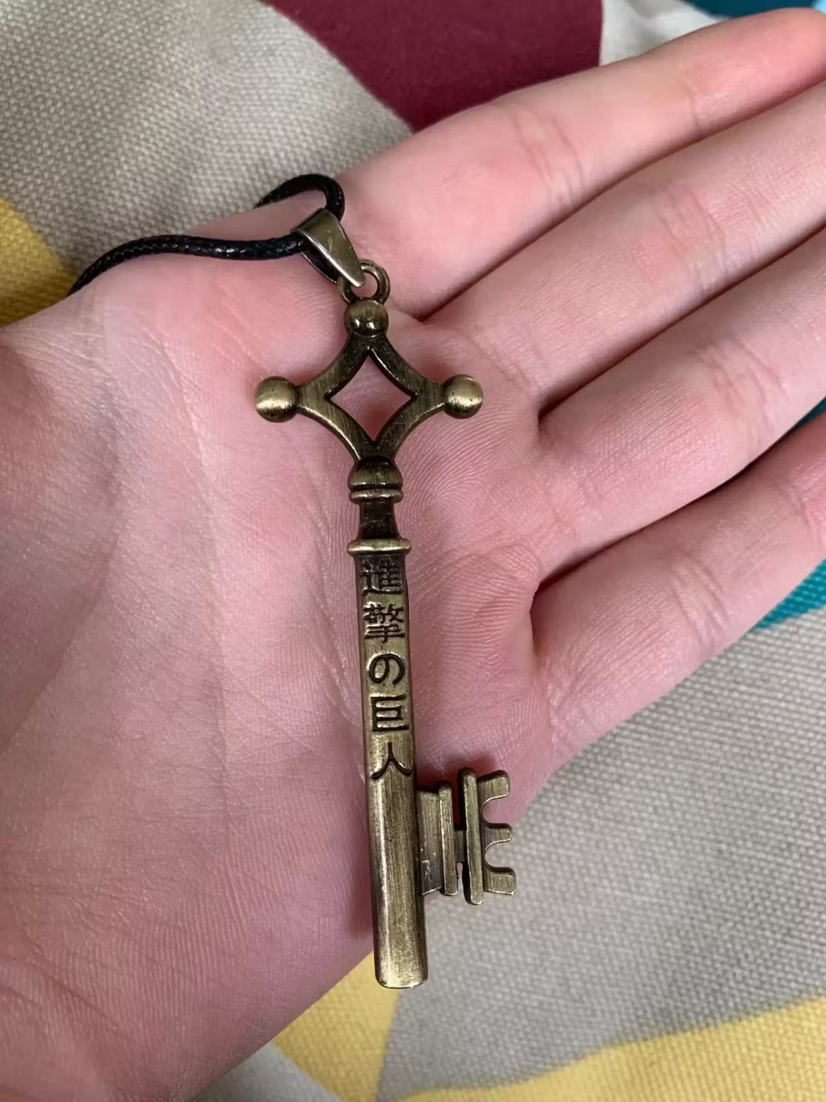 Jewelry Bronze Colour Attack On Titan Necklace Eren Key | Grailed