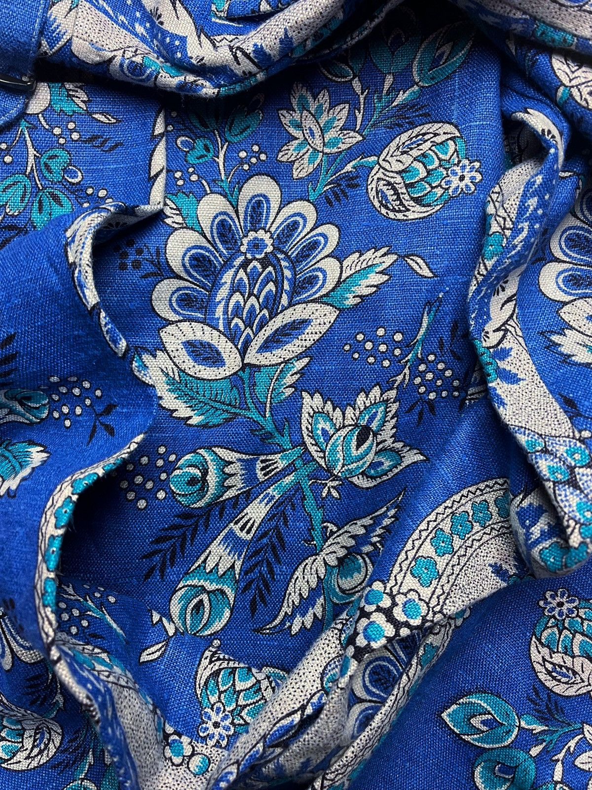 Bode Bode American Linen Floral Print Wide Leg Trousers | Grailed