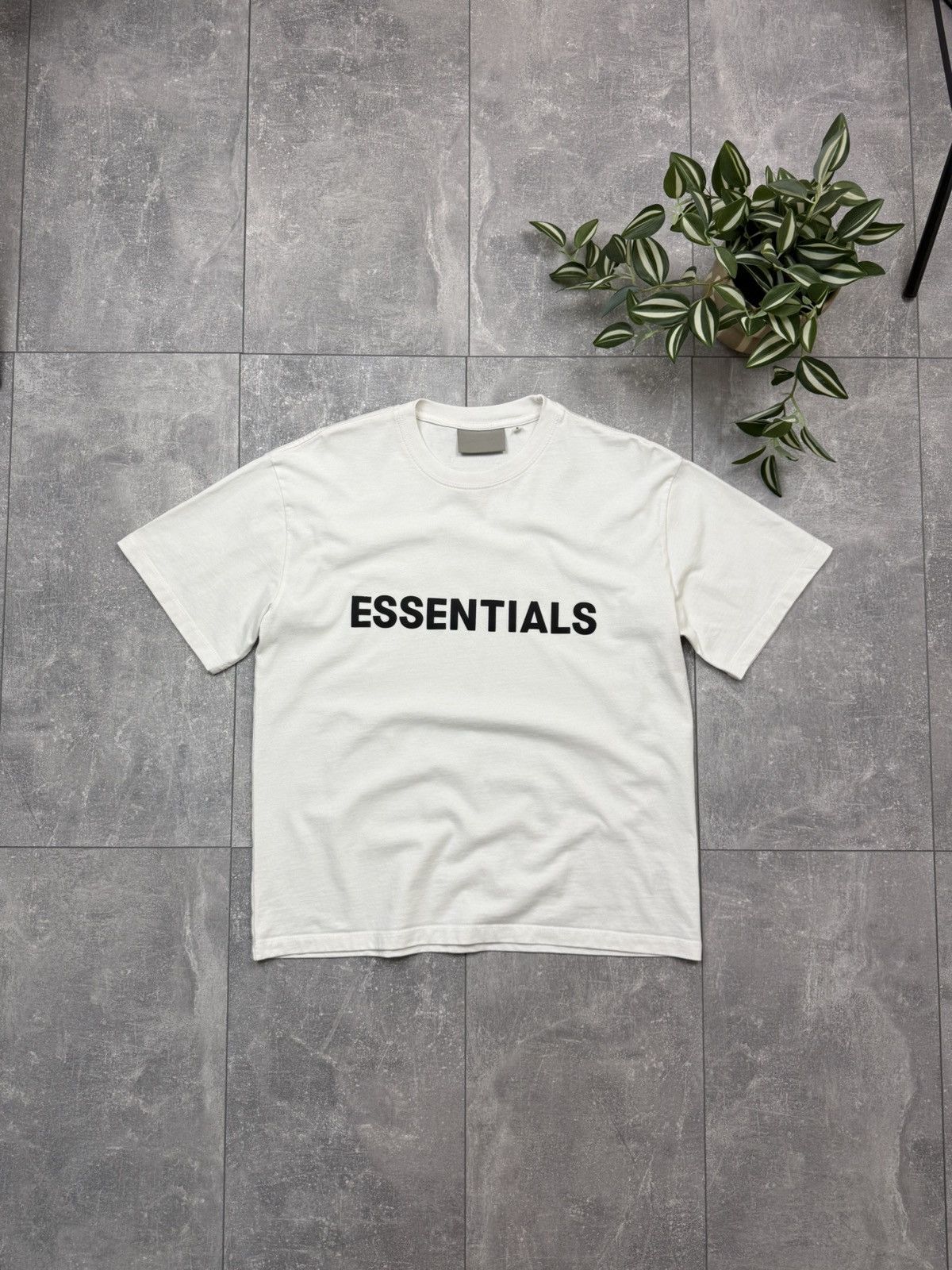 Fear of God Fear Of God Essentials Front Logo White T-shirt Size S Men ...