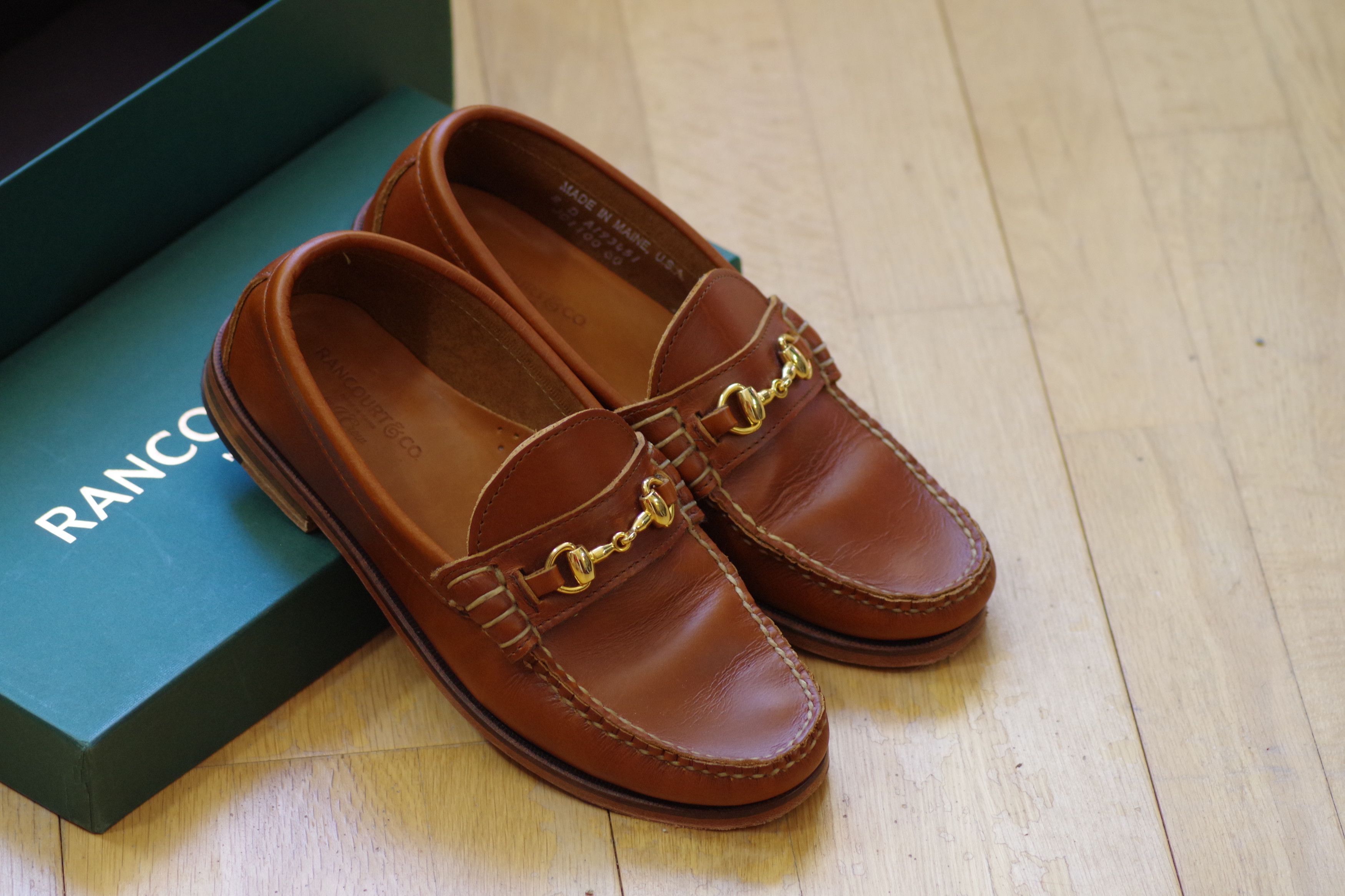 J.Crew × Rancourt & Co. Beefroll Horsebit Loafer Rum Raisin CXL | Grailed