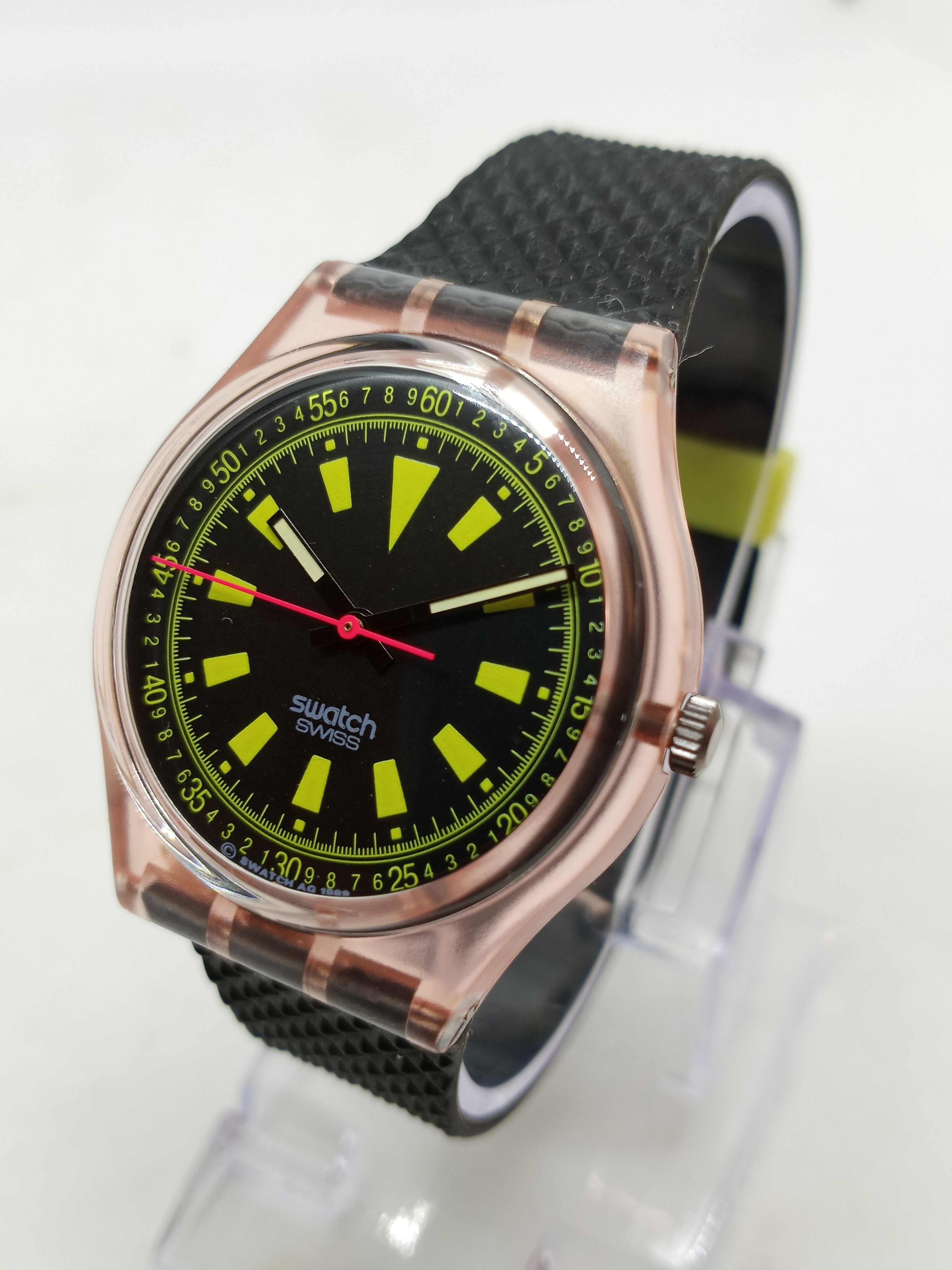 Swatch VINTAGE 1989 Swatch GP103 "BMX" 34mm Swiss Made Watch NOS | Grailed