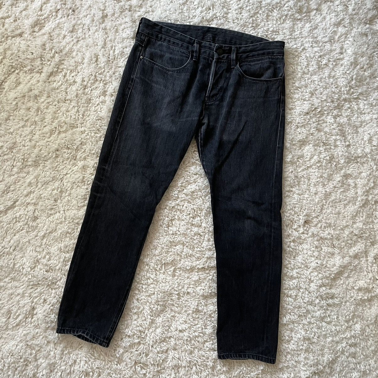 Japanese Brand Black Slim Raw Selvedge Denim Jeans Japan 34x27 Hiroshi ...