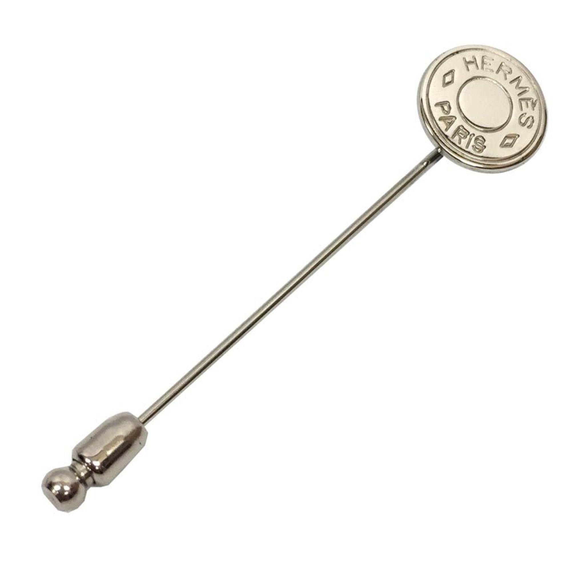 Hermes HERMES pin brooch serie silver color | Grailed