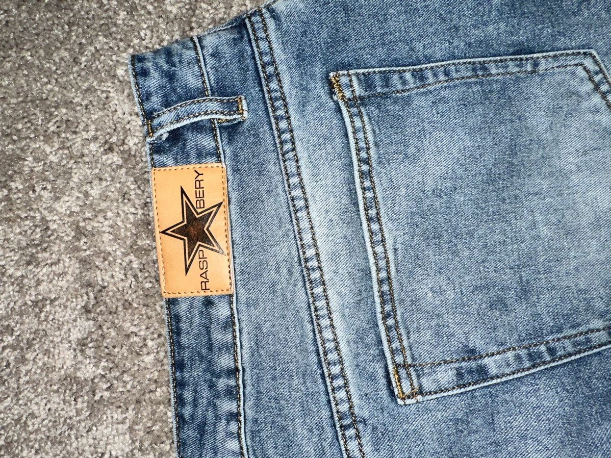 Streetwear × Vintage Raspberry Hills Casa Logo Denim Shorts | Grailed