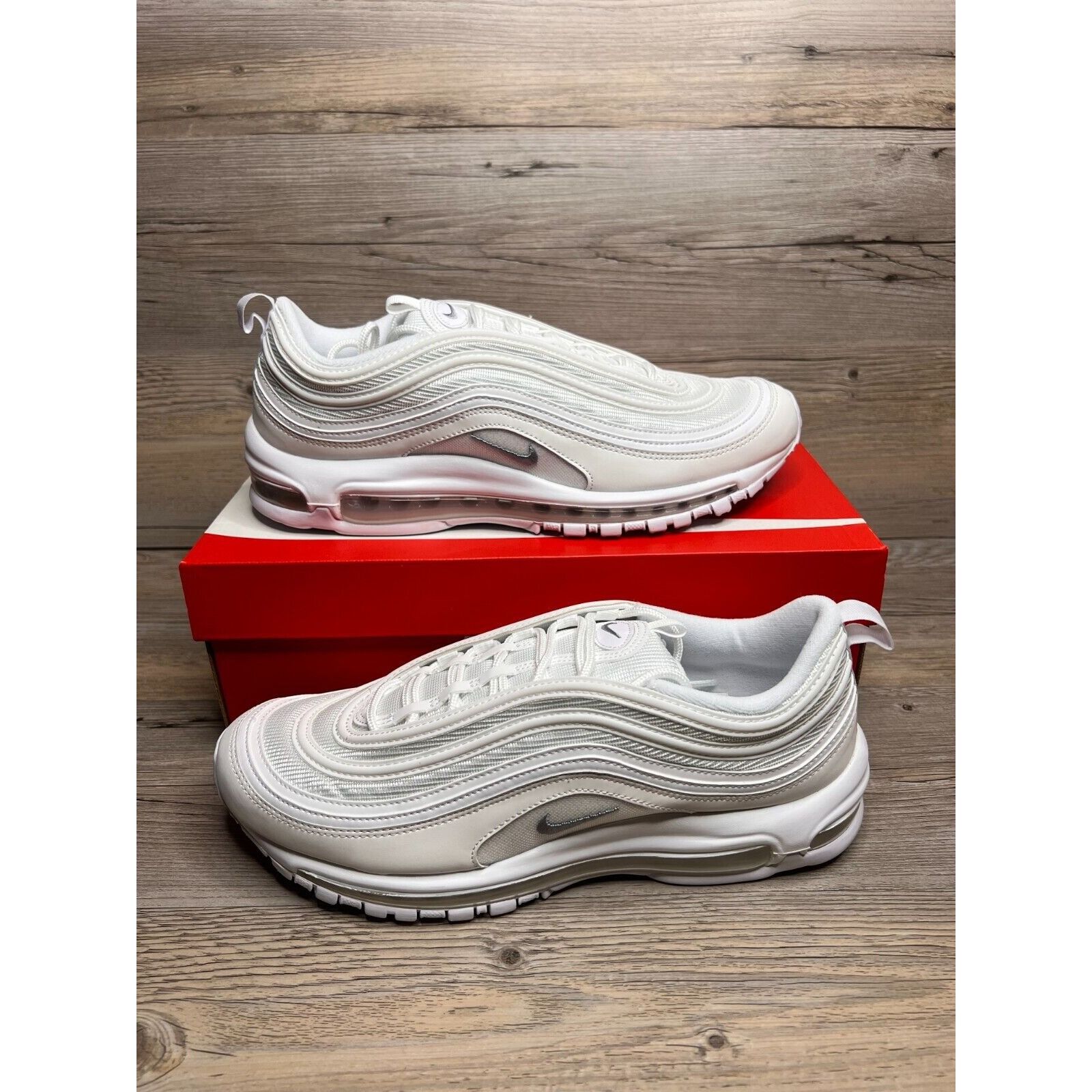 Nike Nike Air Max 97 Mens Size 10 Triple White 921826 101 | Grailed