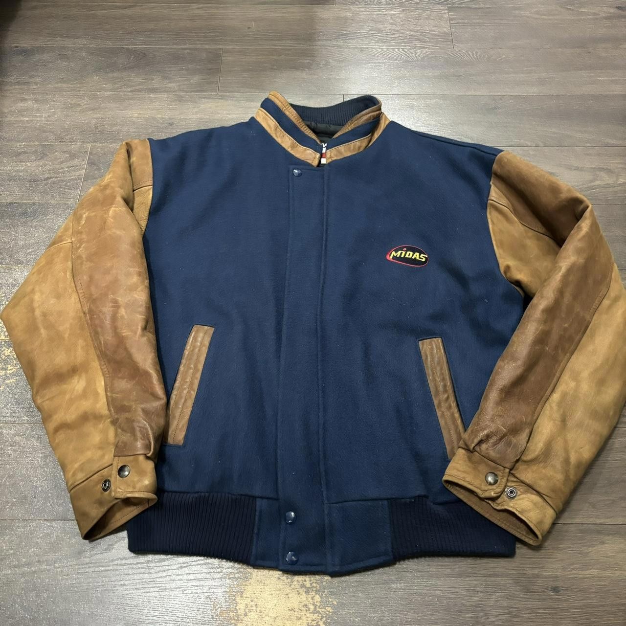 Designer Vintage Midas Varsity Jacket 90s L | Grailed