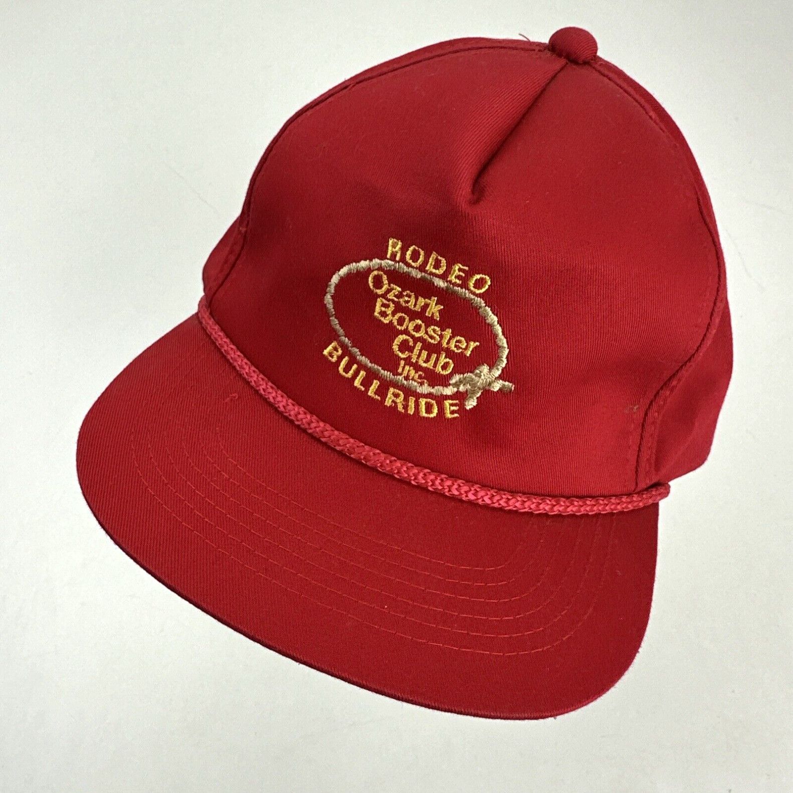 Vintage Ozark Booster Club Rodeo Bull Ride Ball Cap Hat Snapback ...