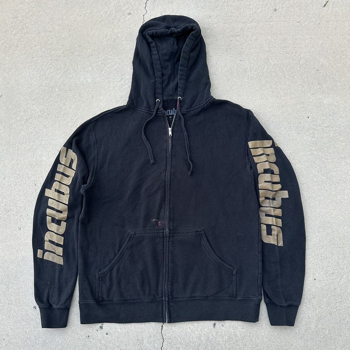 Band Tees × Streetwear × Vintage Incubus 8 Album Black Zip Up Hoodie ...