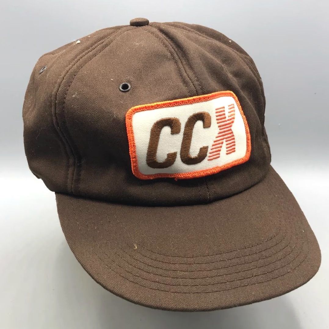 Vintage Classic Distressed Railroad Emblem Adjustable Fitted Trucker ...