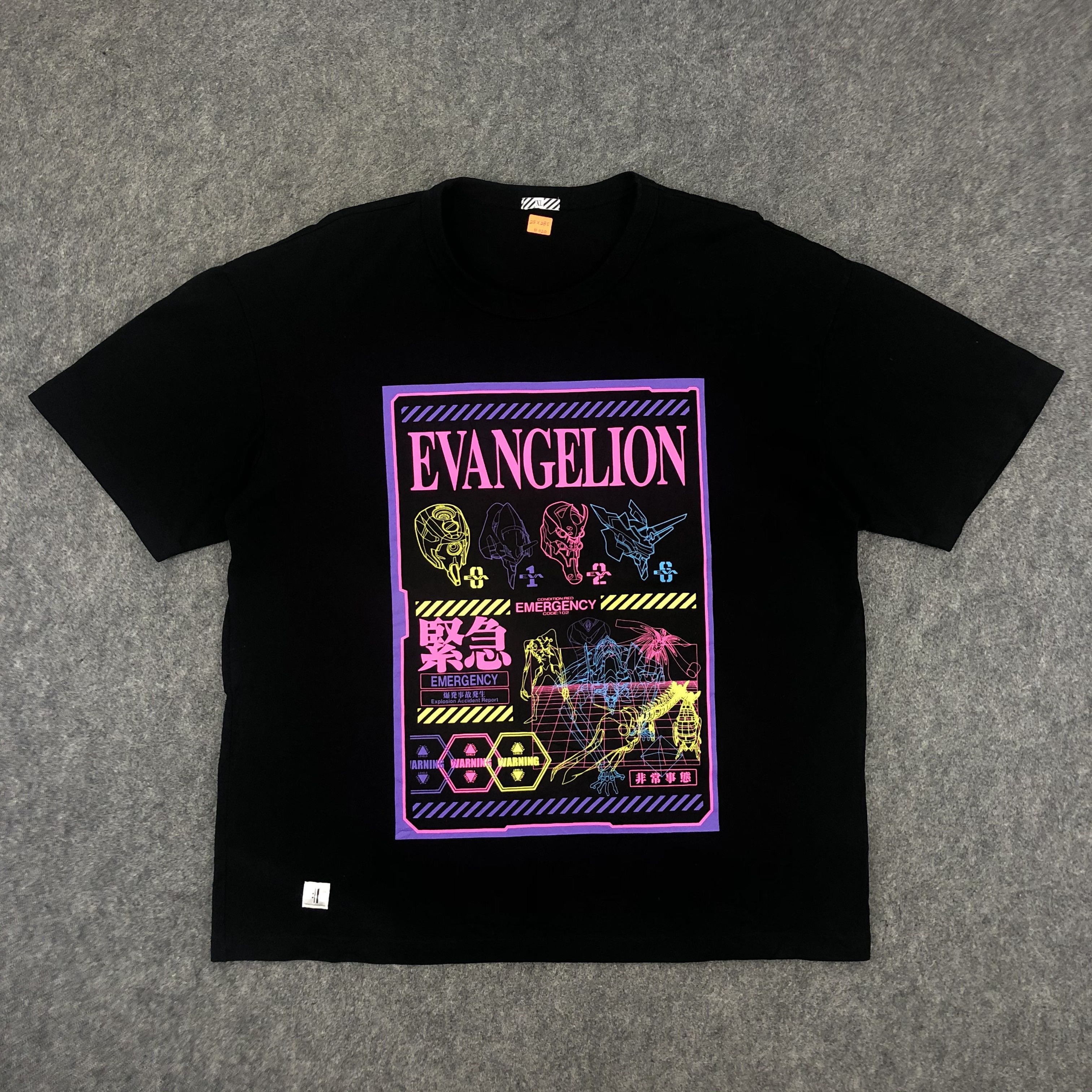 Japanese Brand Neon Genesis Evangelion Emergency XLarge Tshirt - H020 ...