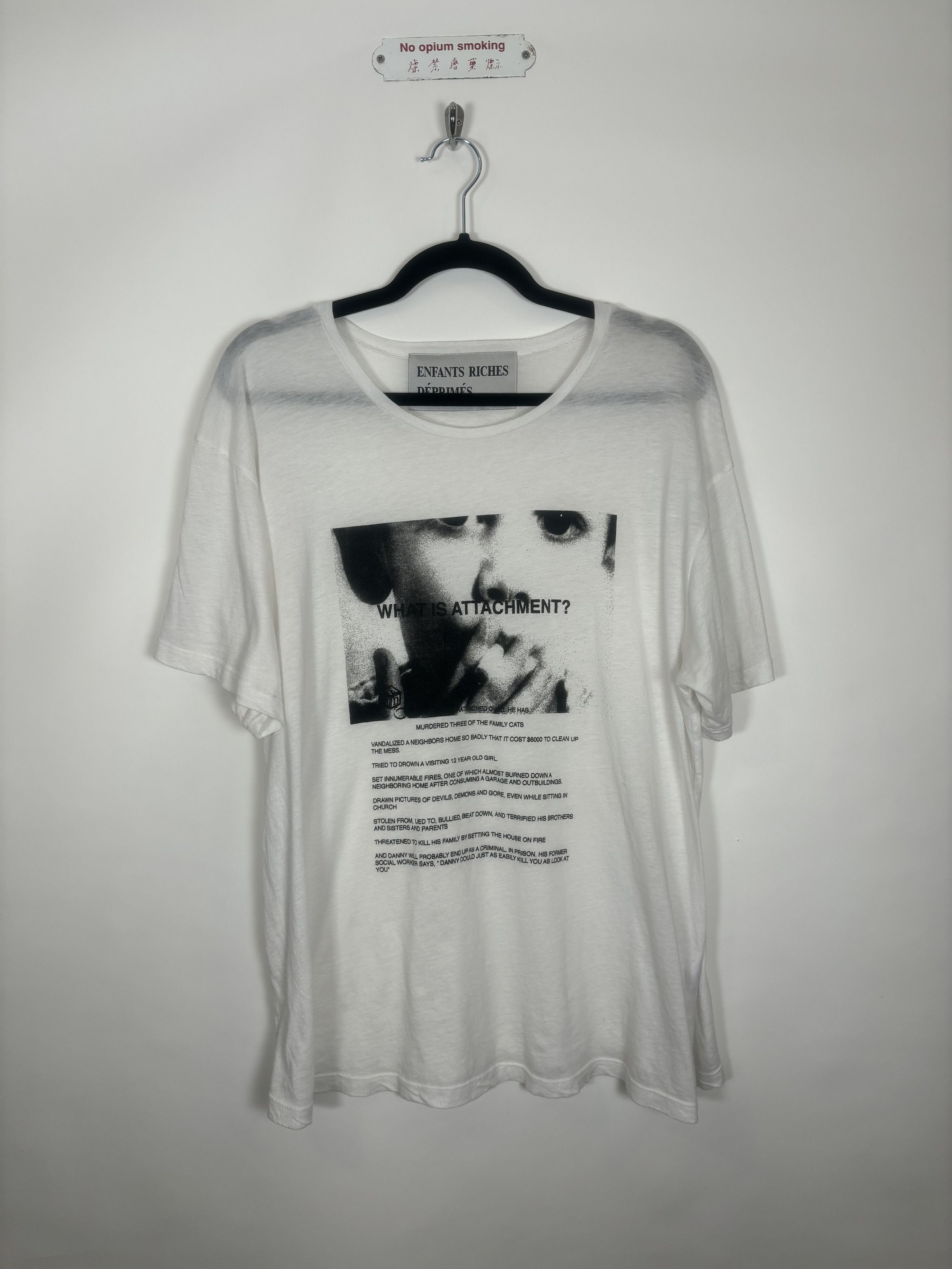 Enfants Riches Deprimes 🚭 ERD CLASSIC 🚭 “WHAT IS ATTACHMENT?” TEE | Grailed