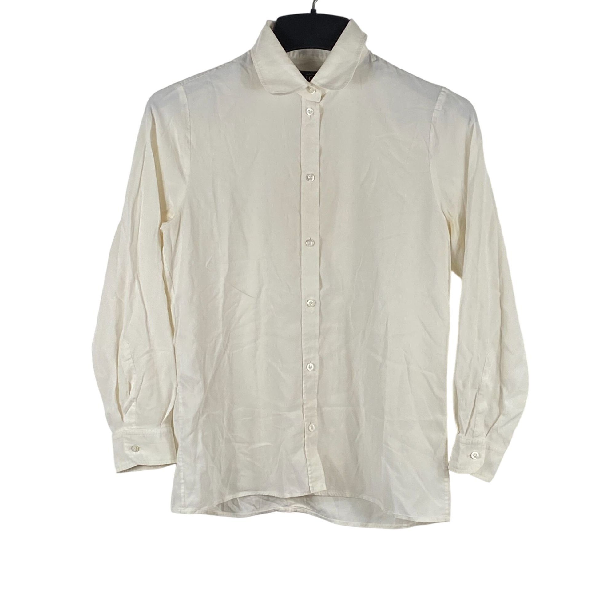 Gucci Vintage Uniform Gucci Button Down Long Sleeve Blouse White W ...
