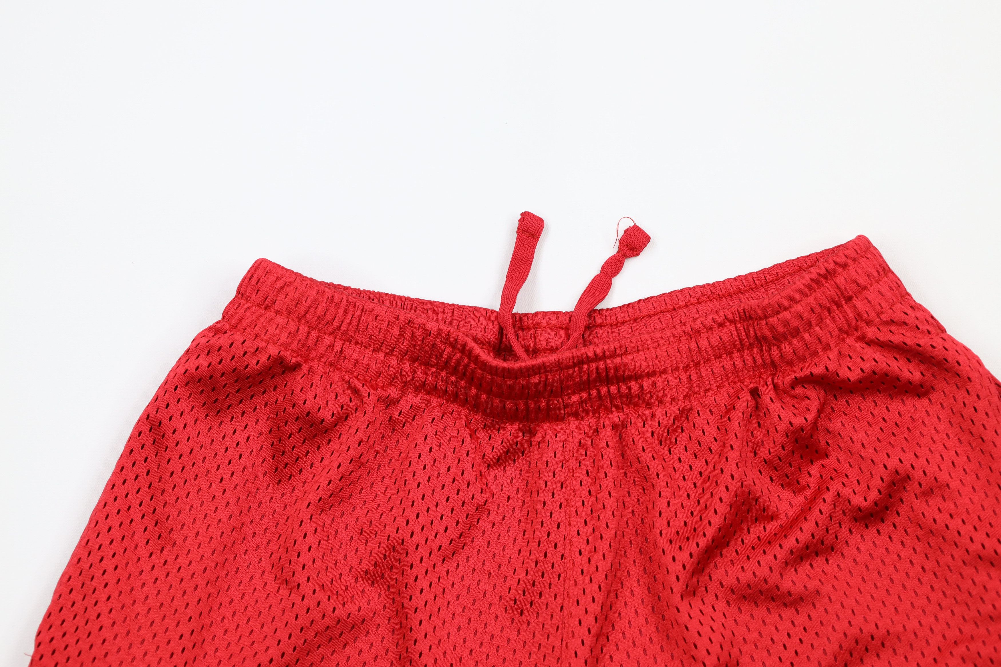 Streetwear × Vintage Vintage 90s Streetwear Knee Mesh Basketball Shorts ...
