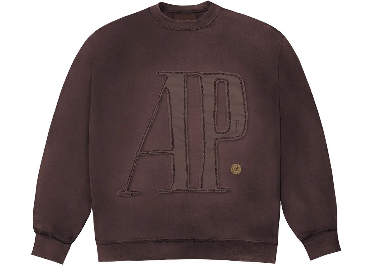 Travis Scott AP x Travis Scott Crewneck Logo Sweatshirt | Grailed