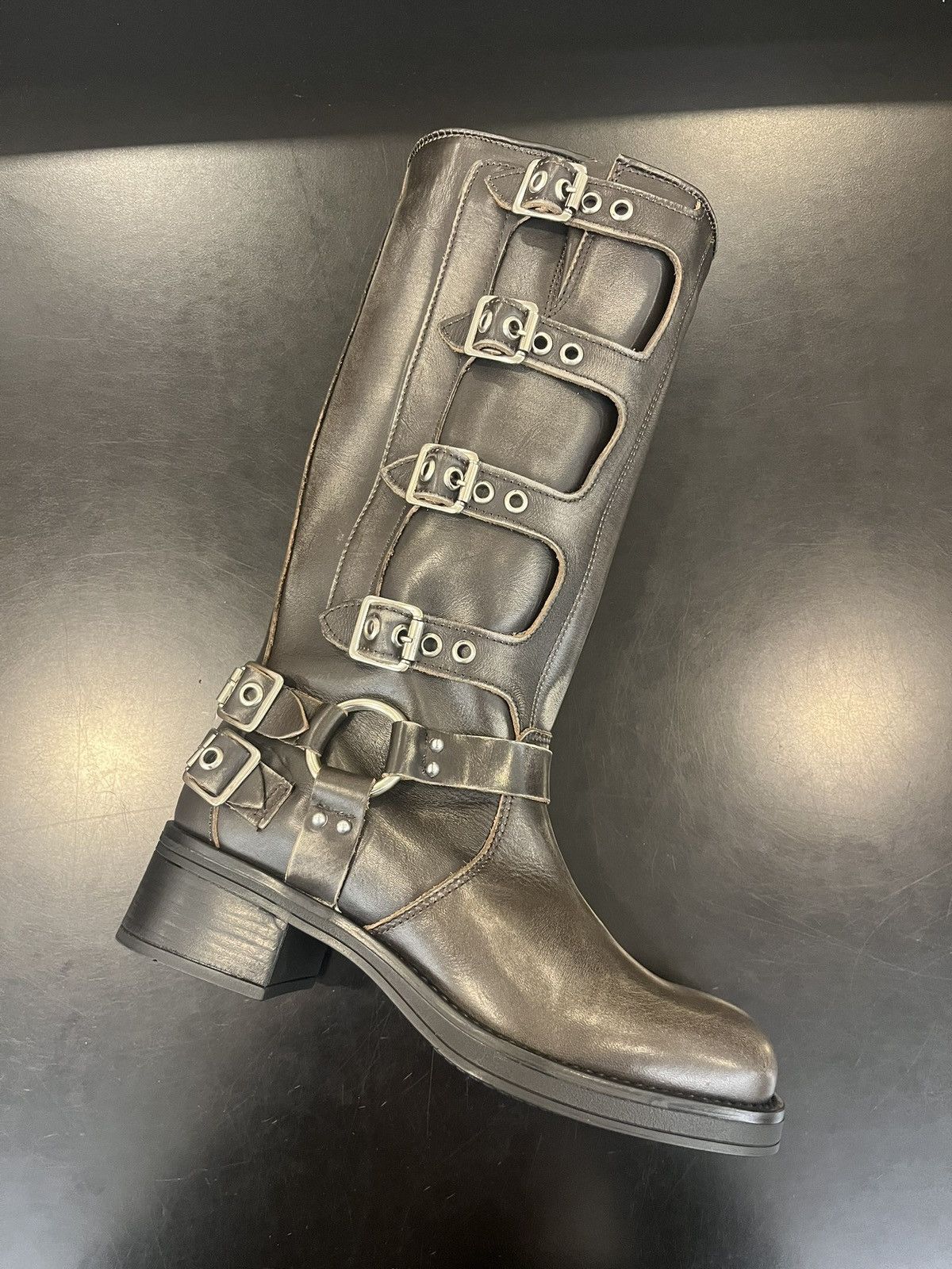 Steve Madden × Streetwear × Vintage Moto Boot miu miu dupe | Grailed