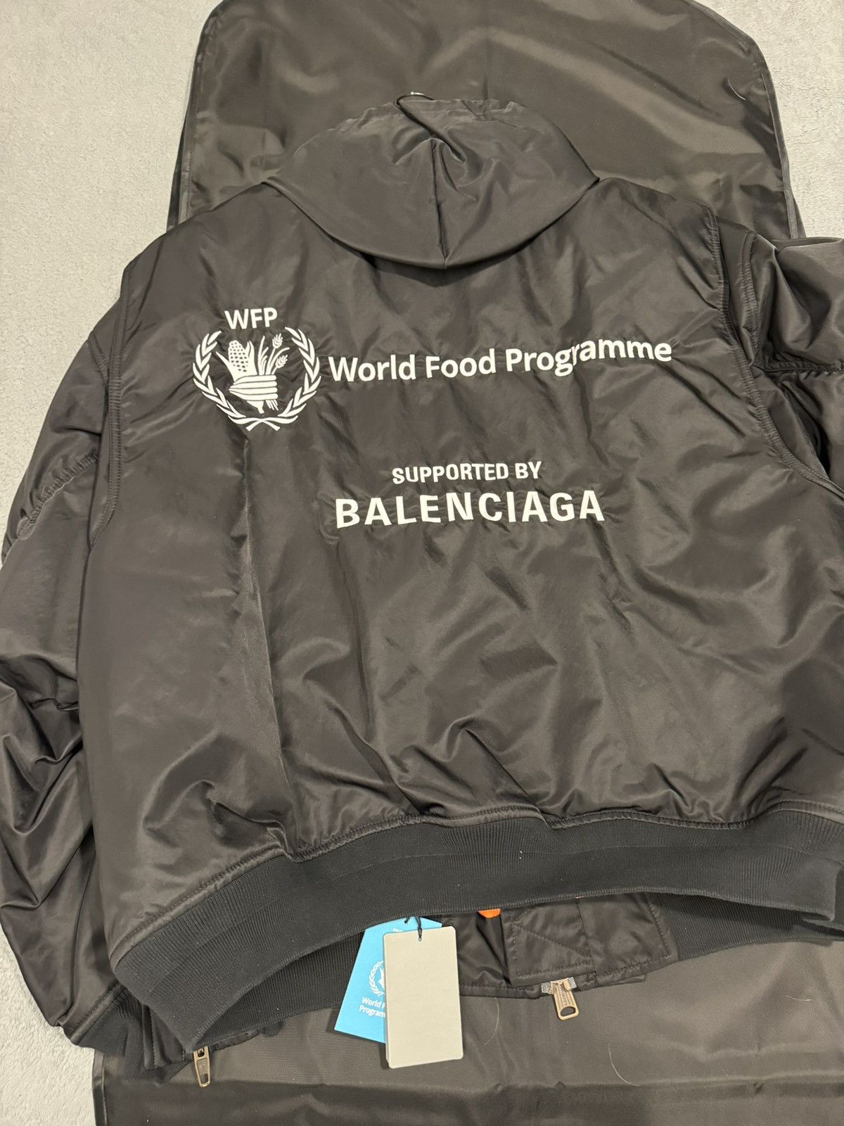 Balenciaga Balenciaga WFP World Food Programme Bomber Jacket | Grailed