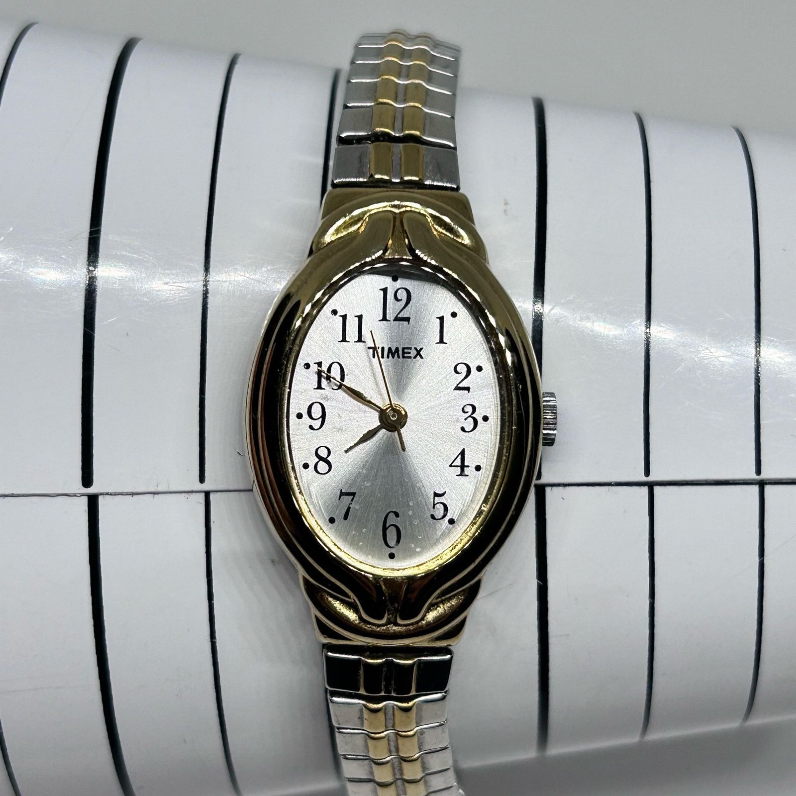 Timex Timex Two Tone St. Steel Stretch Band Vintage Ladies Watch | Grailed