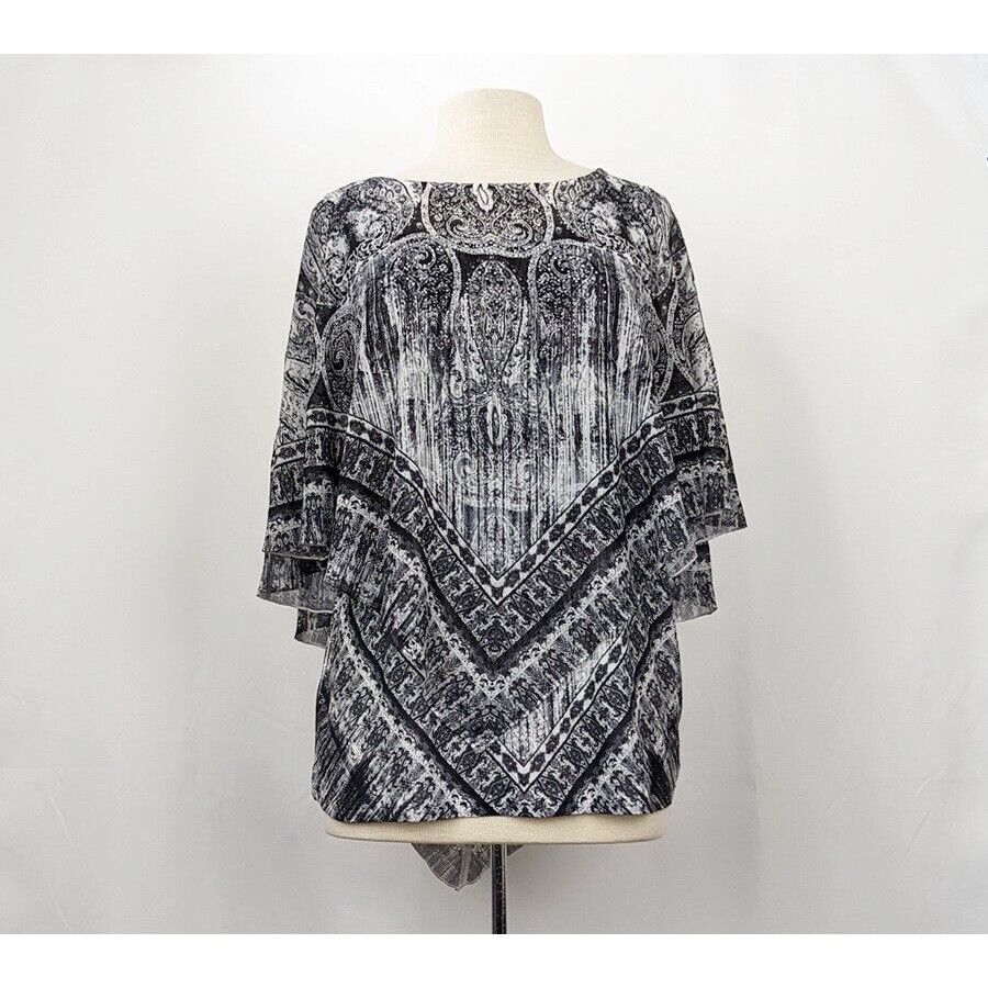 Other World Unity XL Top Set Sheer Embellished Poncho Tank Set | Grailed