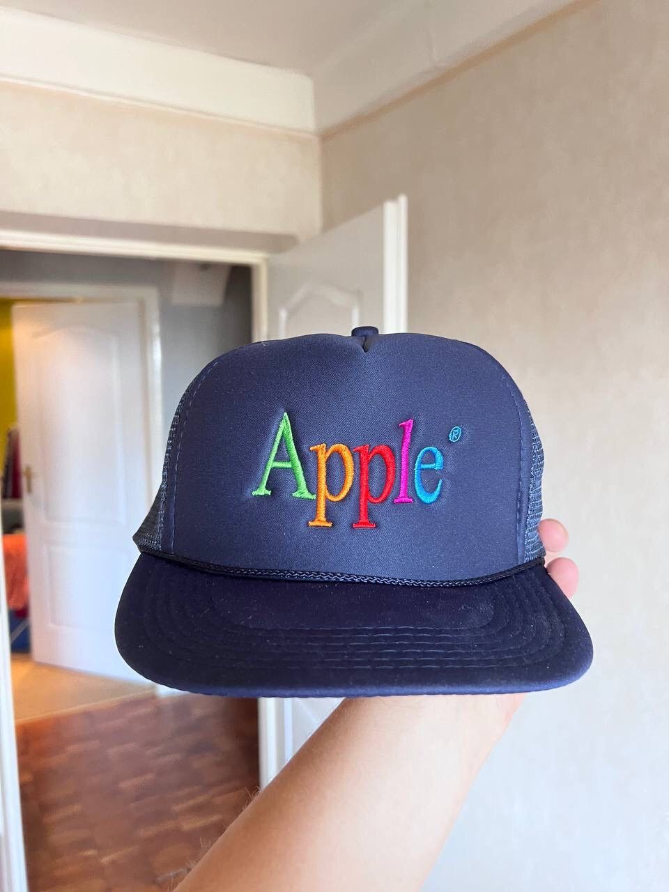 Apple × Vintage 90s Vintage Apple Macintosh Rainbow Cap Hat | Grailed