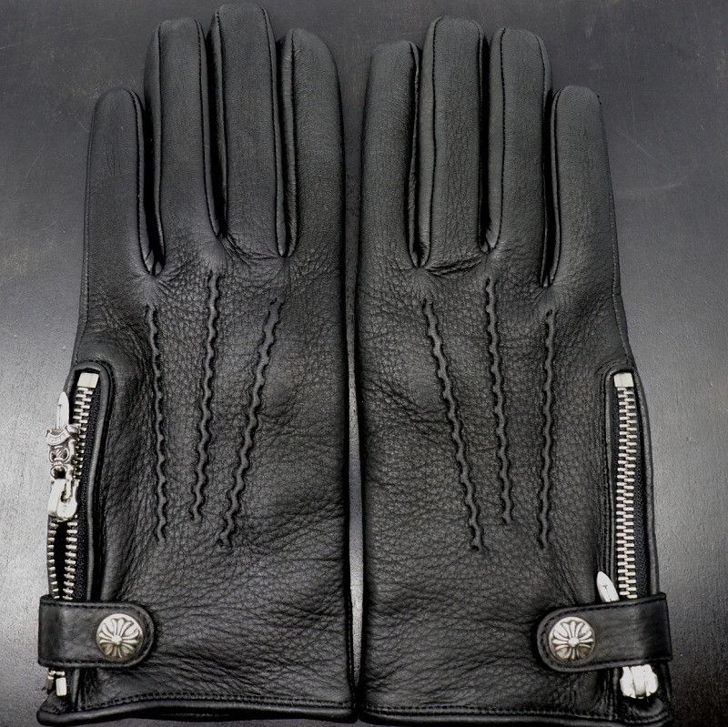 Chrome Hearts Chrome Hearts Dagger Zip Gloves | Grailed