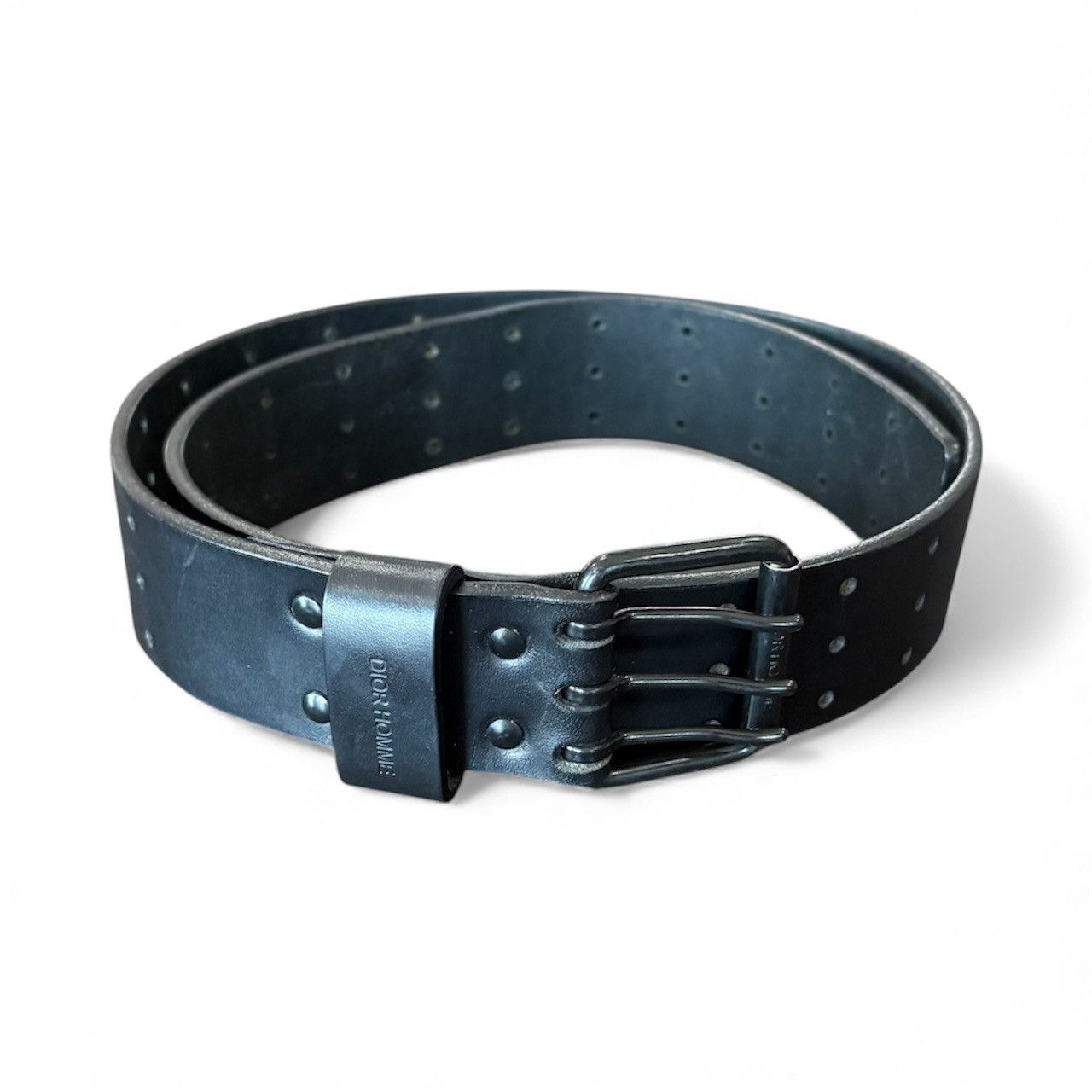 Dior SS06 Three-Prong Leather Belt Dior Homme By Hedi Slimane | Grailed