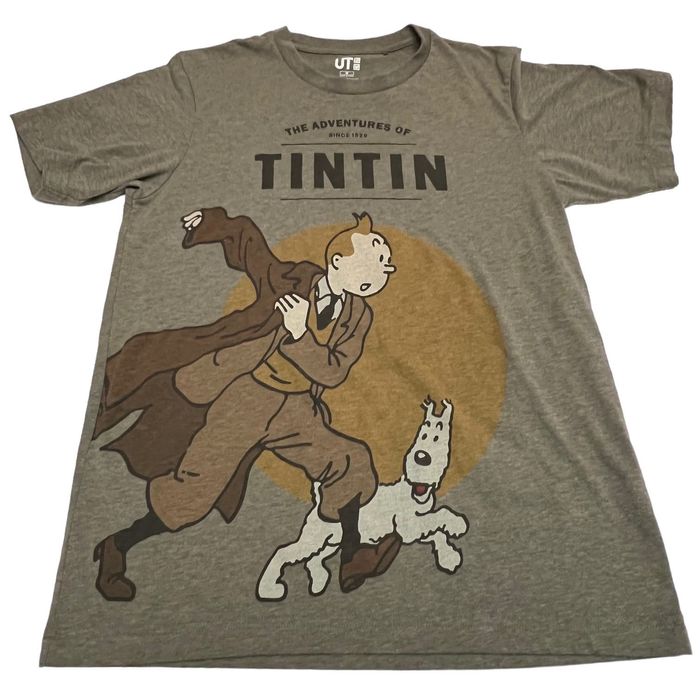 Uniqlo The Adventure Of TinTin Tee Shirt Rare | Grailed