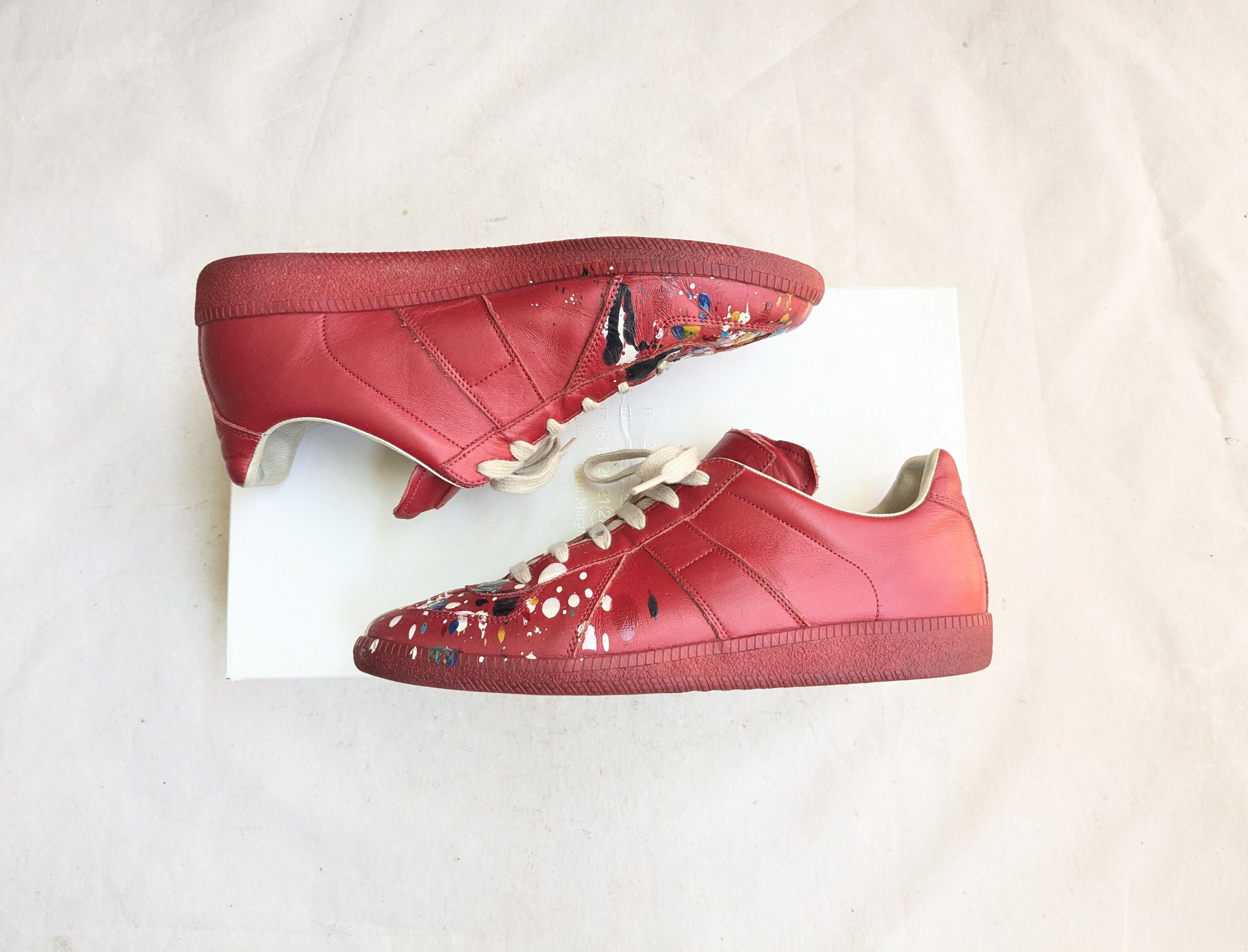 Maison Margiela Maison Margiela GAT Replica Red Paint Splatter 8 41 ...
