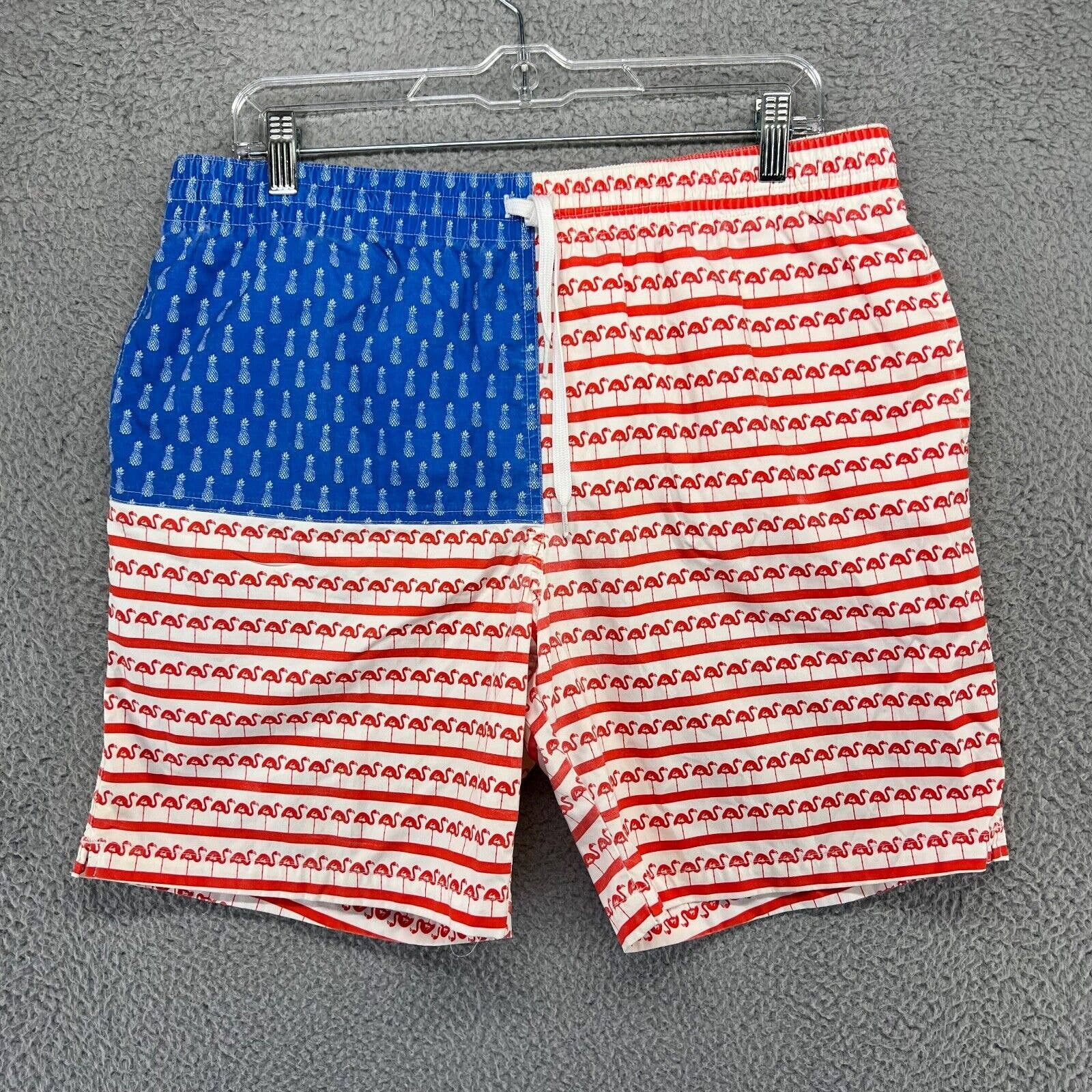 Chubbies Chubbies Swim Trunks Large Red White Blue American Flag | Grailed