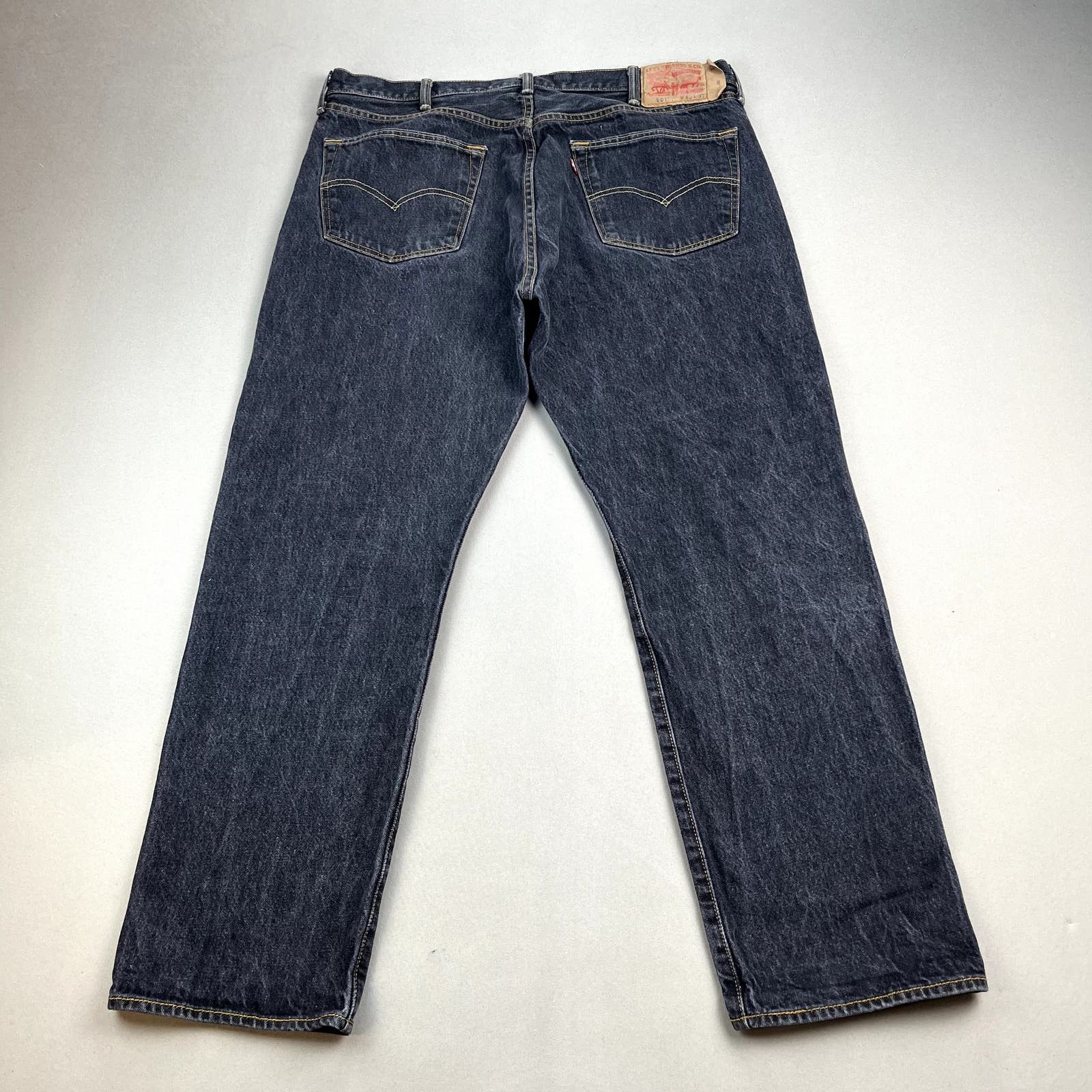 Levi's Levis 501 Jeans 38 Black Denim Original Straight Charcoal | Grailed