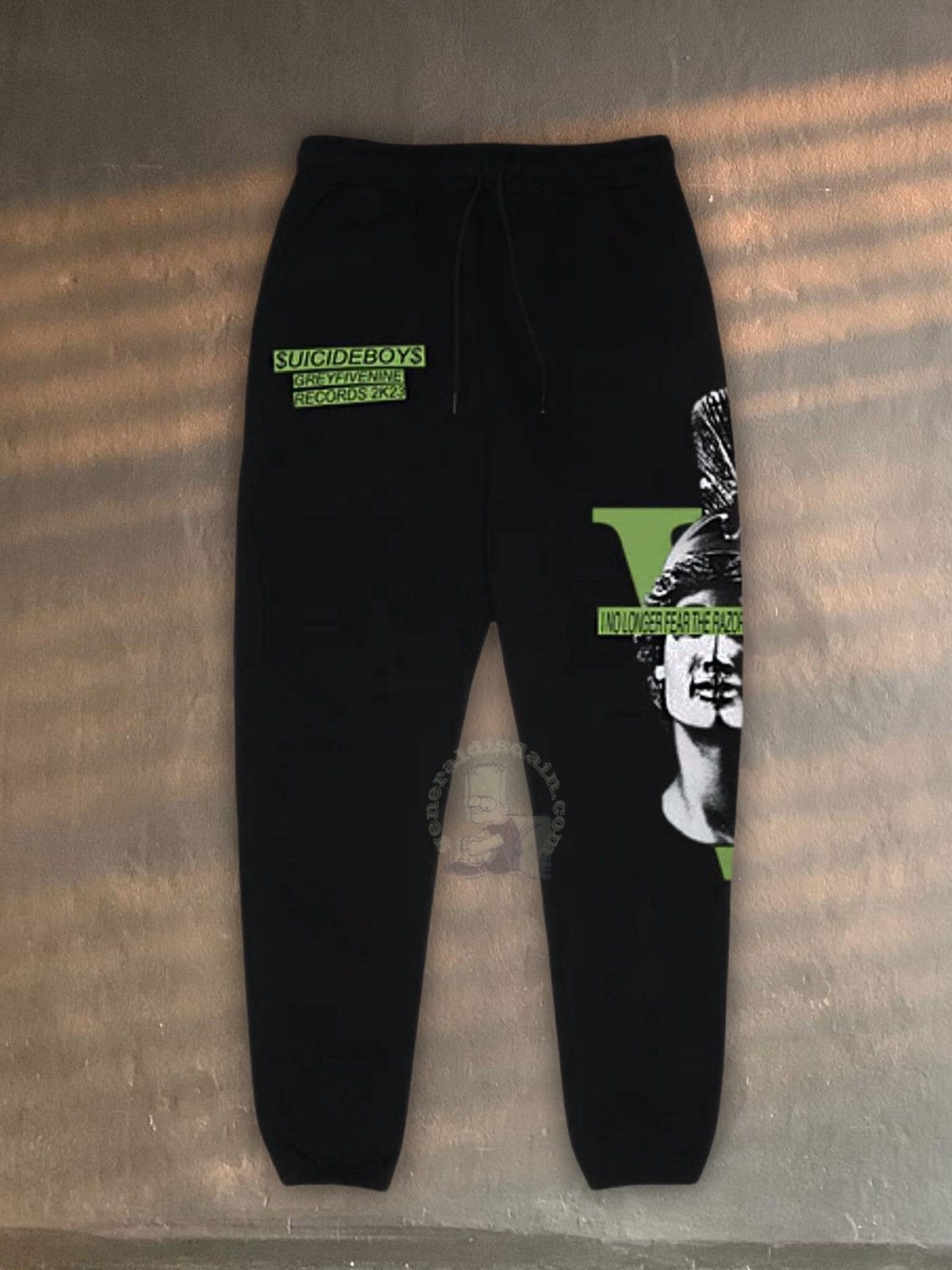 G59 Records × Streetwear $uicideboy$ G59 RAZOR SWEATPANTS Medium BLACK ...