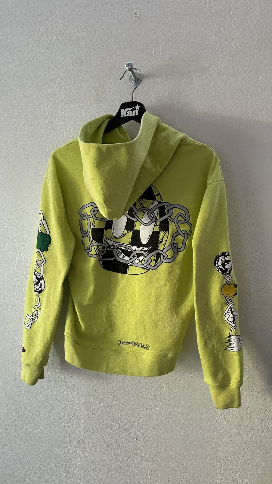 Chrome Hearts Chrome Hearts Matty Boy Lime Green Chain Link Hoodie | Grailed