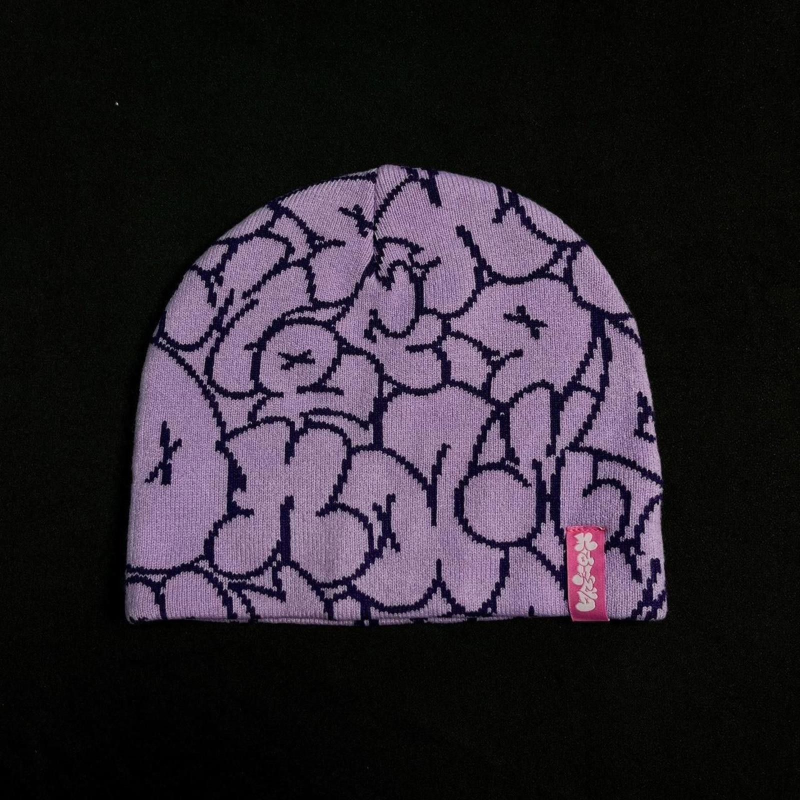 Named Collective Y2k Named Collective Graffiti Camo No Cuff Knit Hat ...