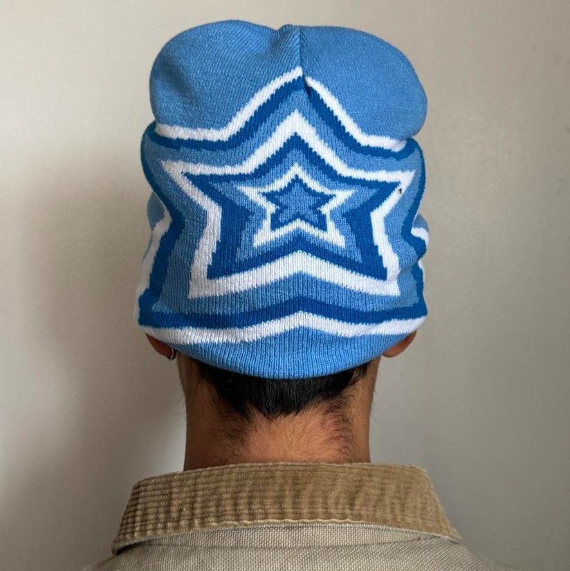 Rare Y2K 2000s blue star beanie | Grailed