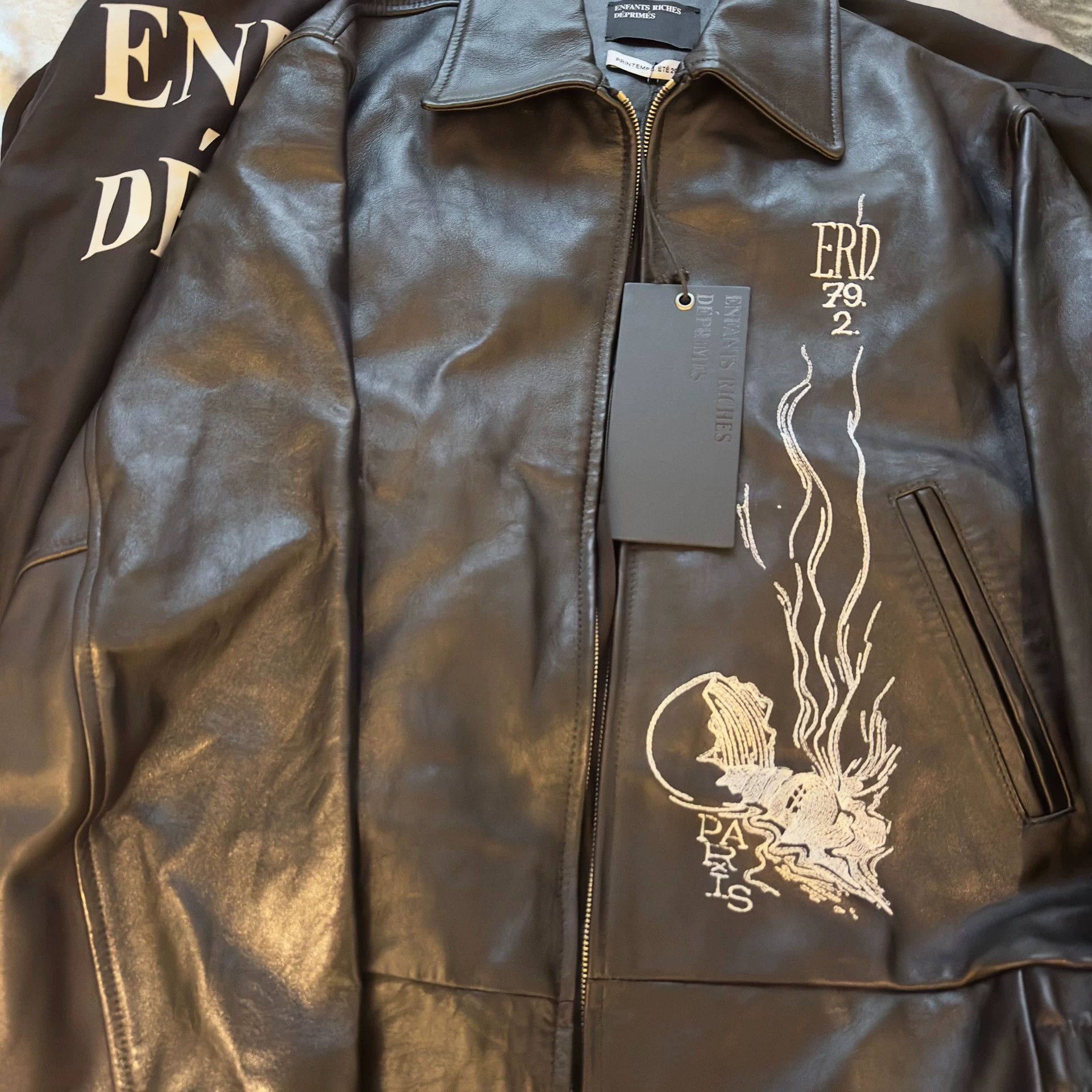 Enfants Riches Deprimes enfants riches deprimes ERD 24ss leather jacket ...