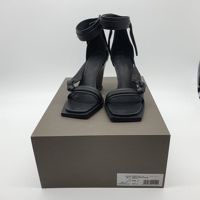 Rick Owens Rick Owens Single Bow Wedge leather 37 | Grailed