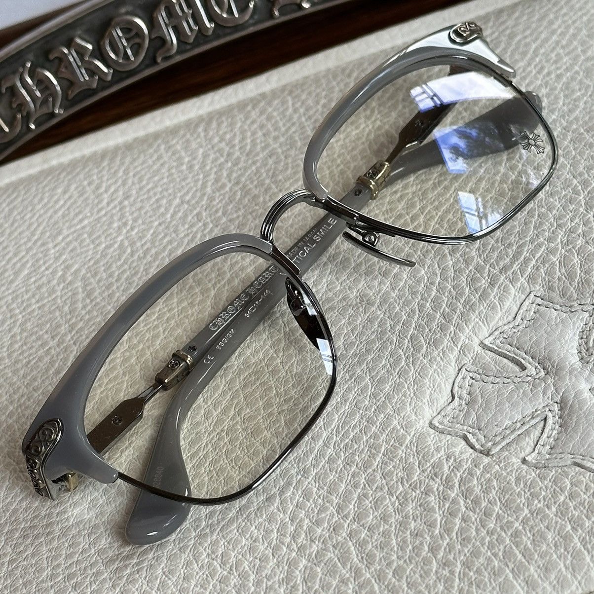 Chrome Hearts Vertical Smile II Glasses | Grailed