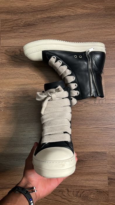 Rick Owens Drkshdw Rick Owens High Top Jumbo Laces | Grailed