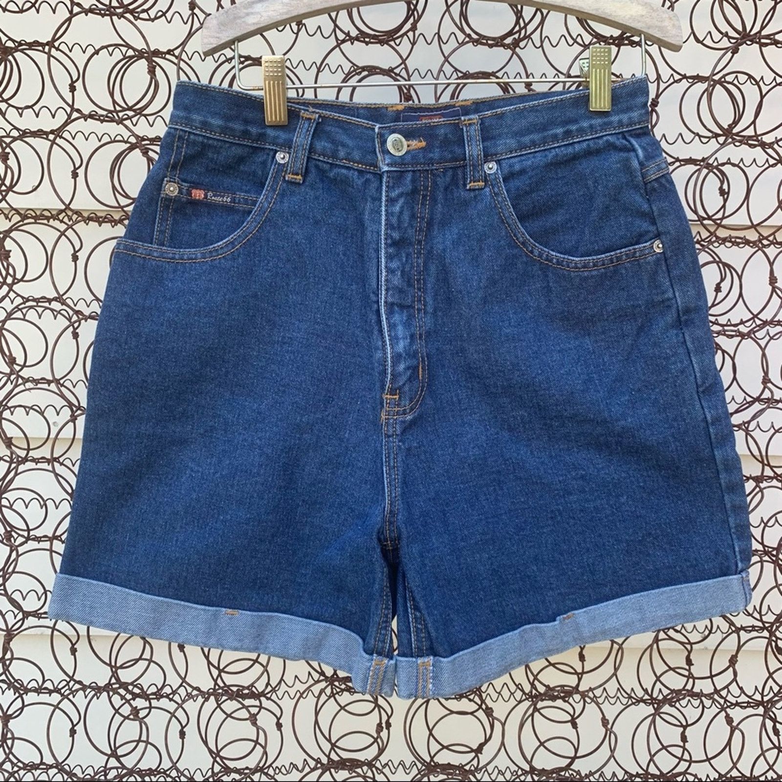 Vintage Vintage 90s Route 66 high rise jean shorts | Grailed