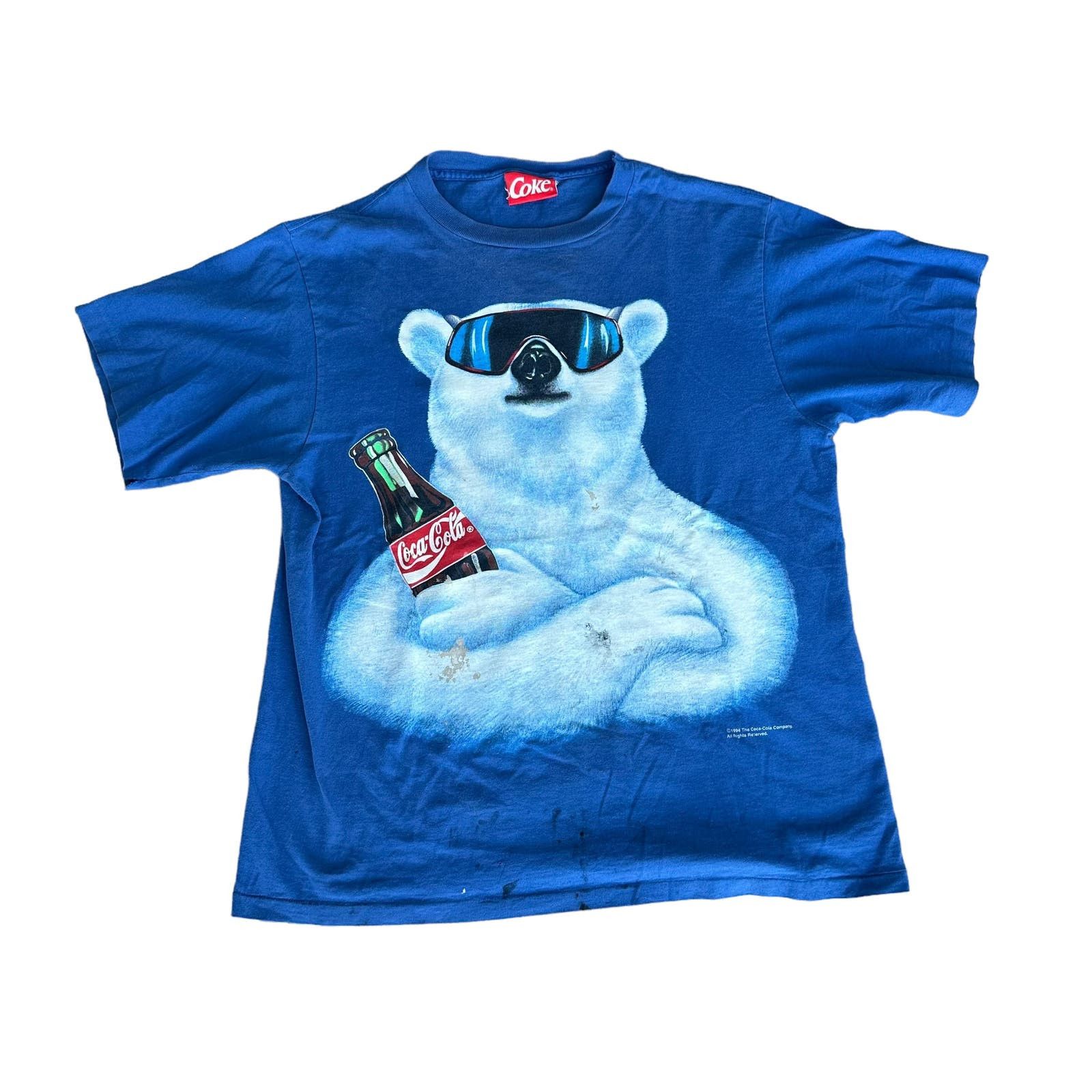 Coca Cola Vintage 1994 Coca Cola Tee Shirt Polar Bear Mens Large | Grailed