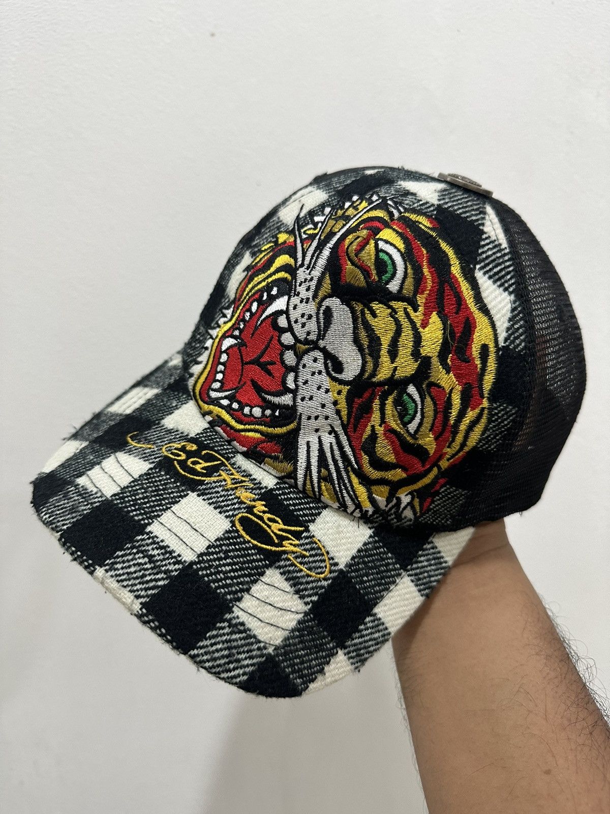 Ed Hardy × Vintage VTG Ed Hardy Full Embroid Trucked Hat | Grailed
