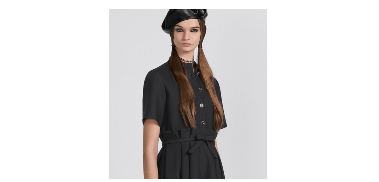 Dior o1w1db10624 Shirt Dress With CD Buttons in Black | Grailed