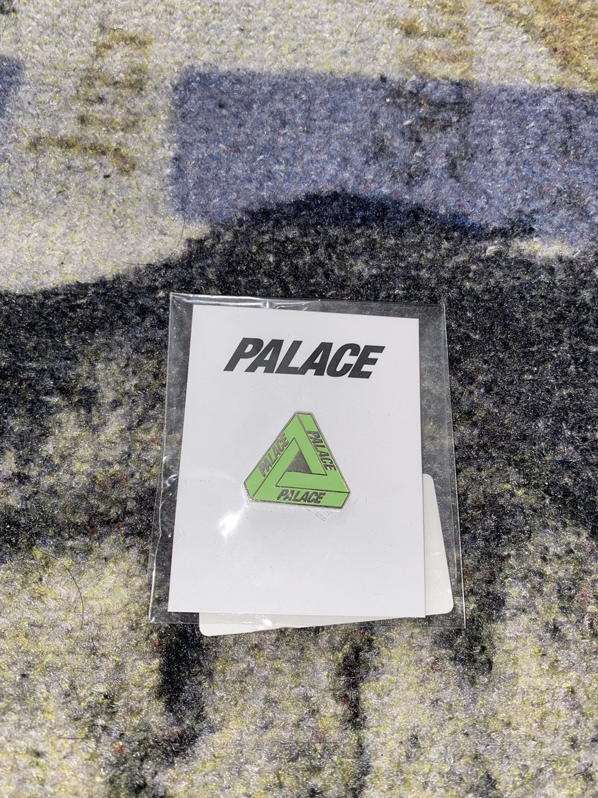 Palace Palace Tri-Ferg Glow in the Dark Pin | Grailed