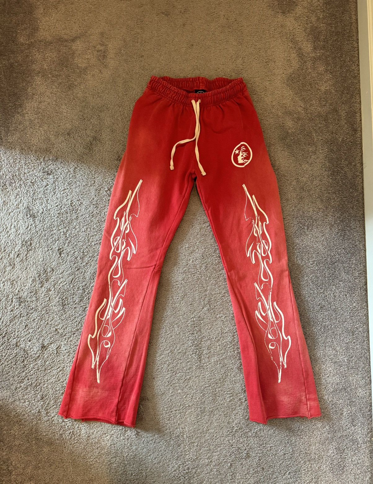 HELLSTAR Hellstar Records Flame Sweatpants | Grailed
