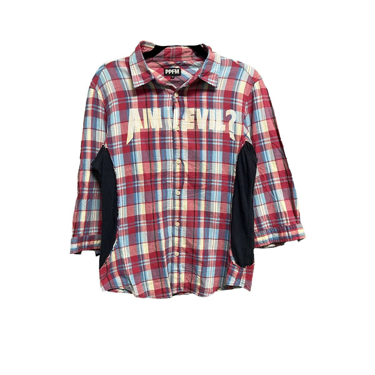 Japanese Brand × PPFM × Streetwear PPFM Am I Evil Flannel | Grailed