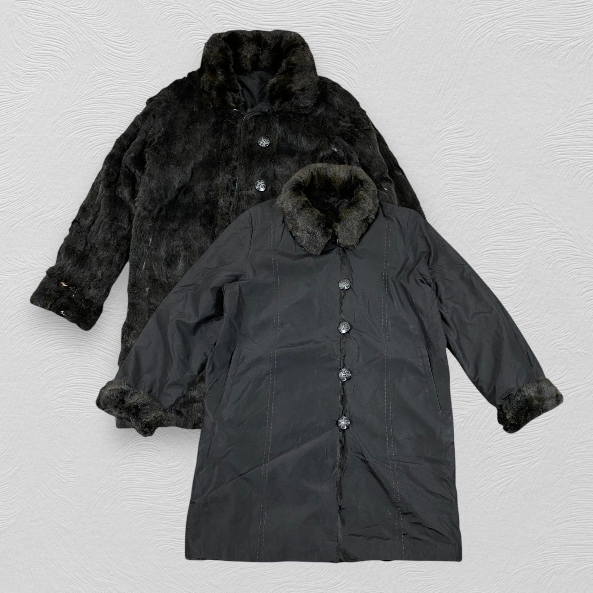 Balmain Vintage Balmain Paris Fur Riversible Long Coat Jacket- J447 ...