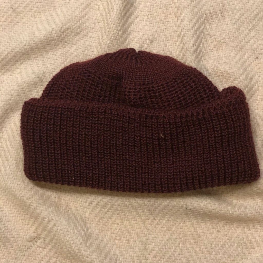 Heimat Textil Heimat Textil Mechanic's Hat Wool Watch Cap Burgundy ...