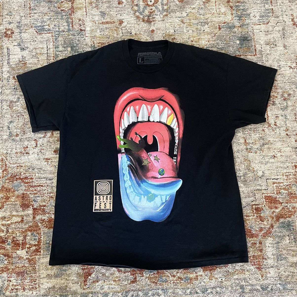 Travis Scott Travis Scott AstroFest Tongue Tee | Grailed