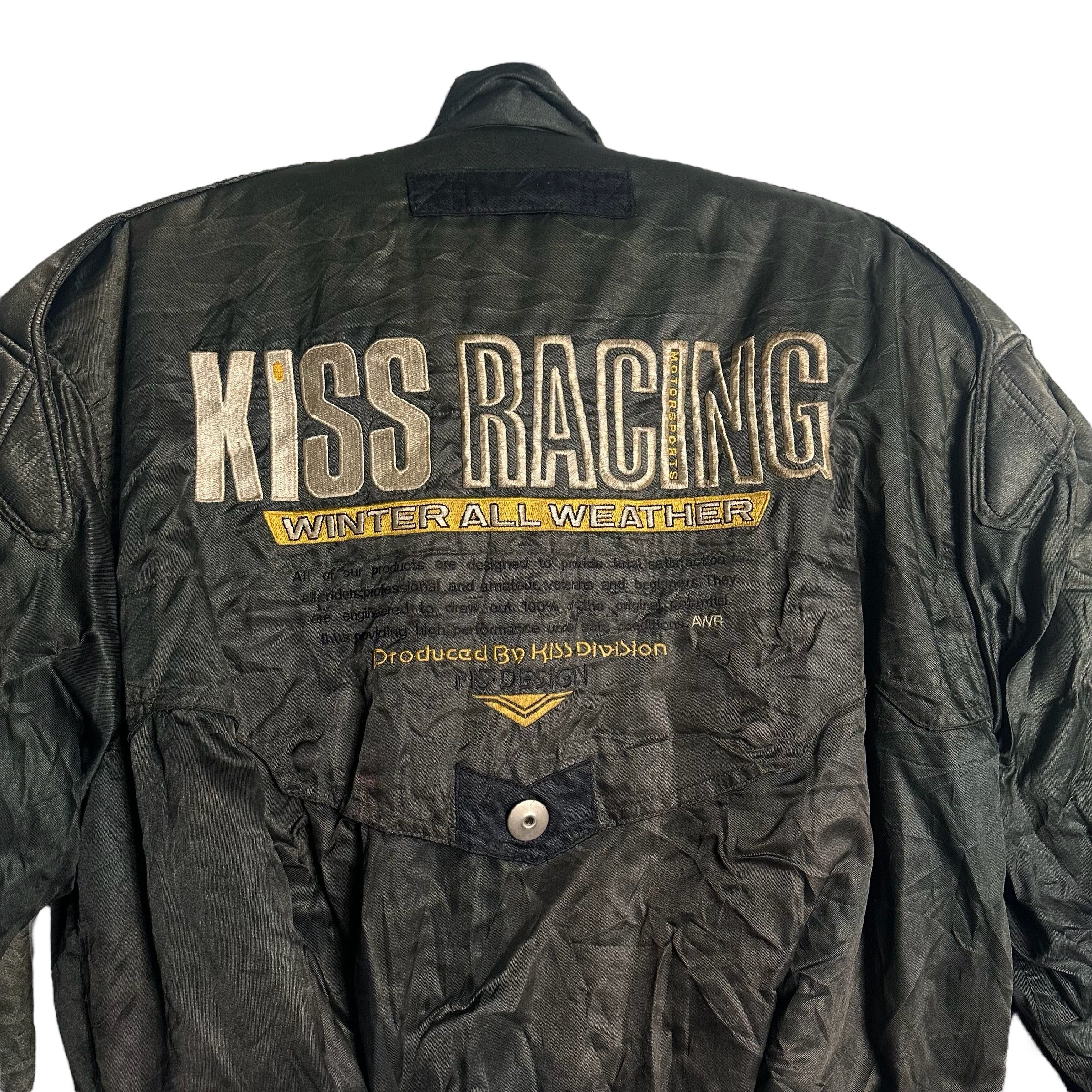 Vintage 🔥RARE🔥Vintage Kiss Racing Team Bomber Bikers Jacket | Grailed